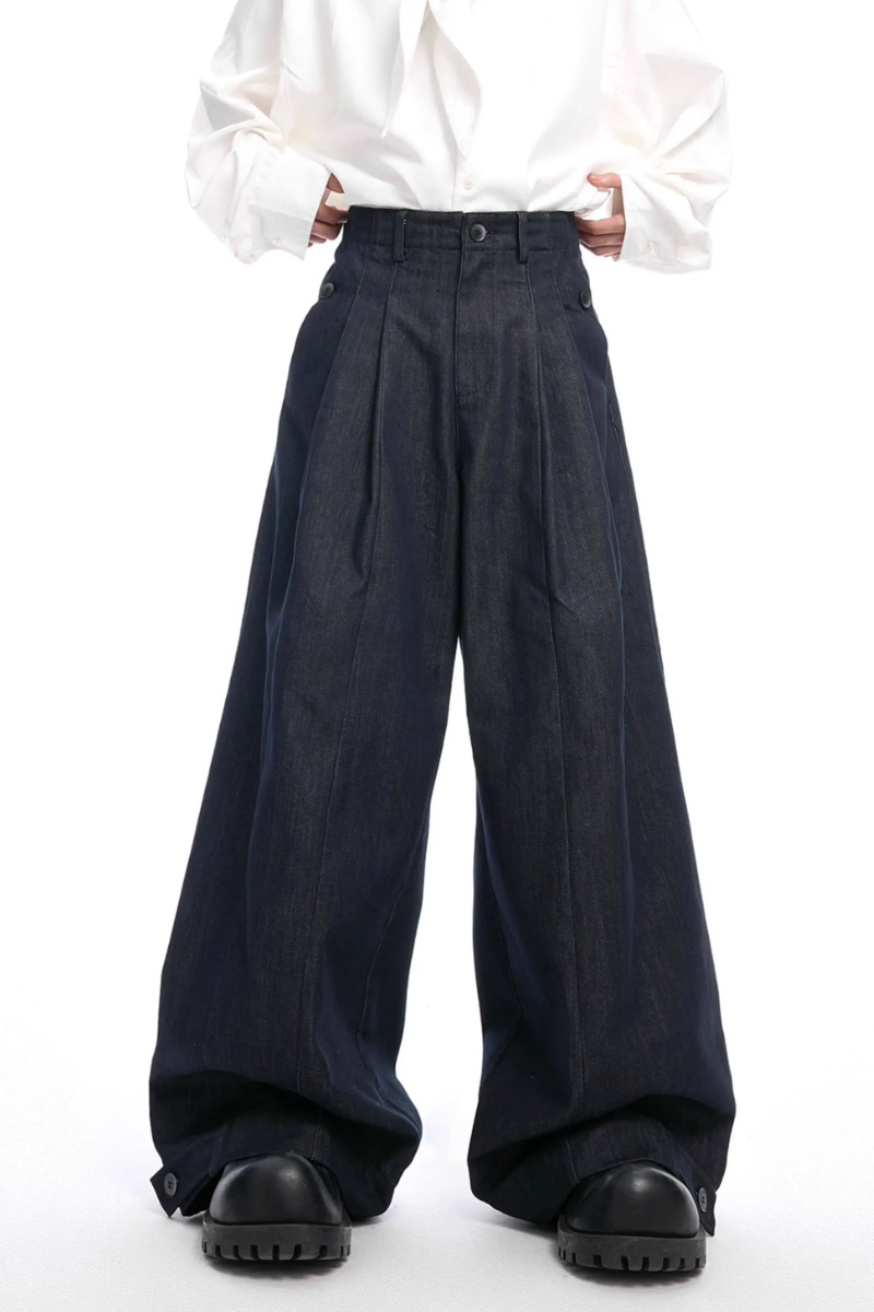 Raw Denim Wide-Leg Jeans – Copping Zone B2B